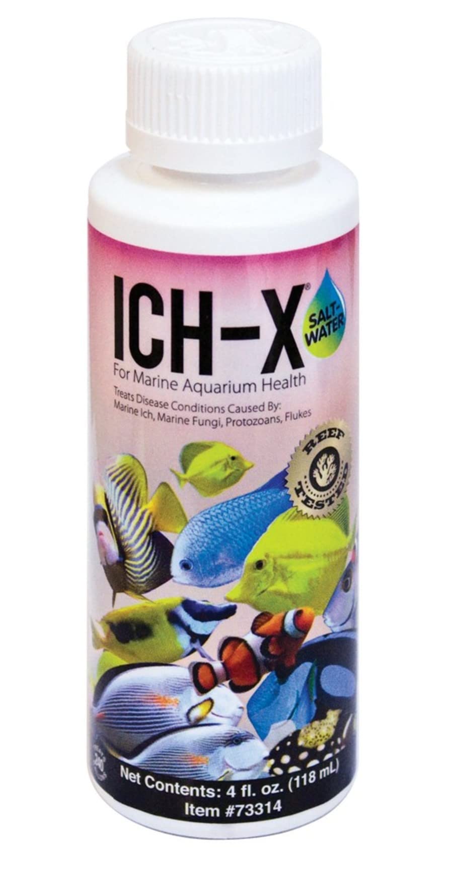 Hikari Usa AHK73314 Salt water Ich-X for Aquarium, 4-Ounce - Pond and ...