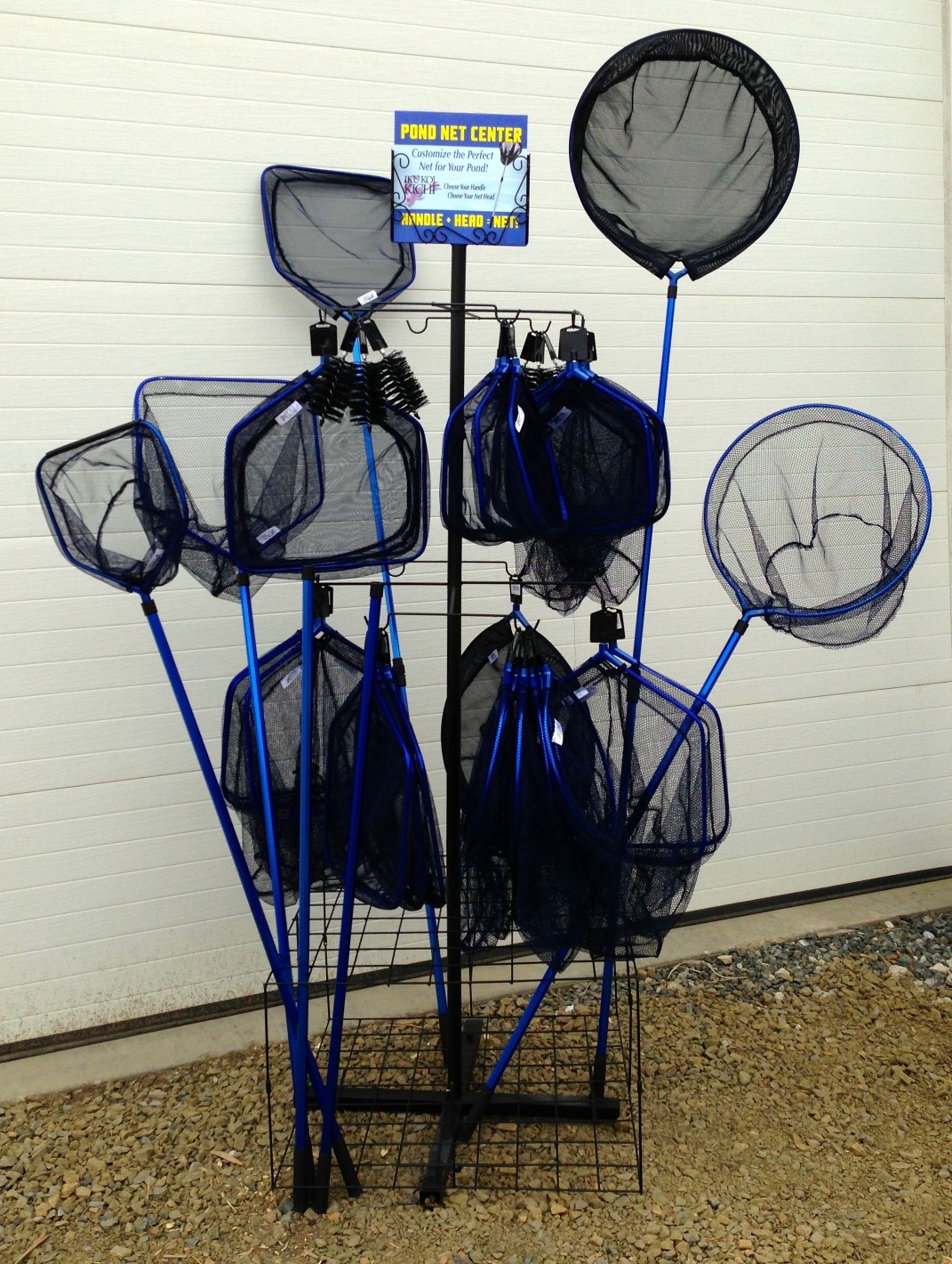 Net Rack Display - Pond and Pet Direct